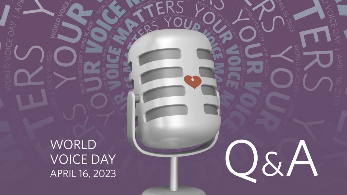 World Voice Day 2023: Q&A | AAO-HNS Bulletin