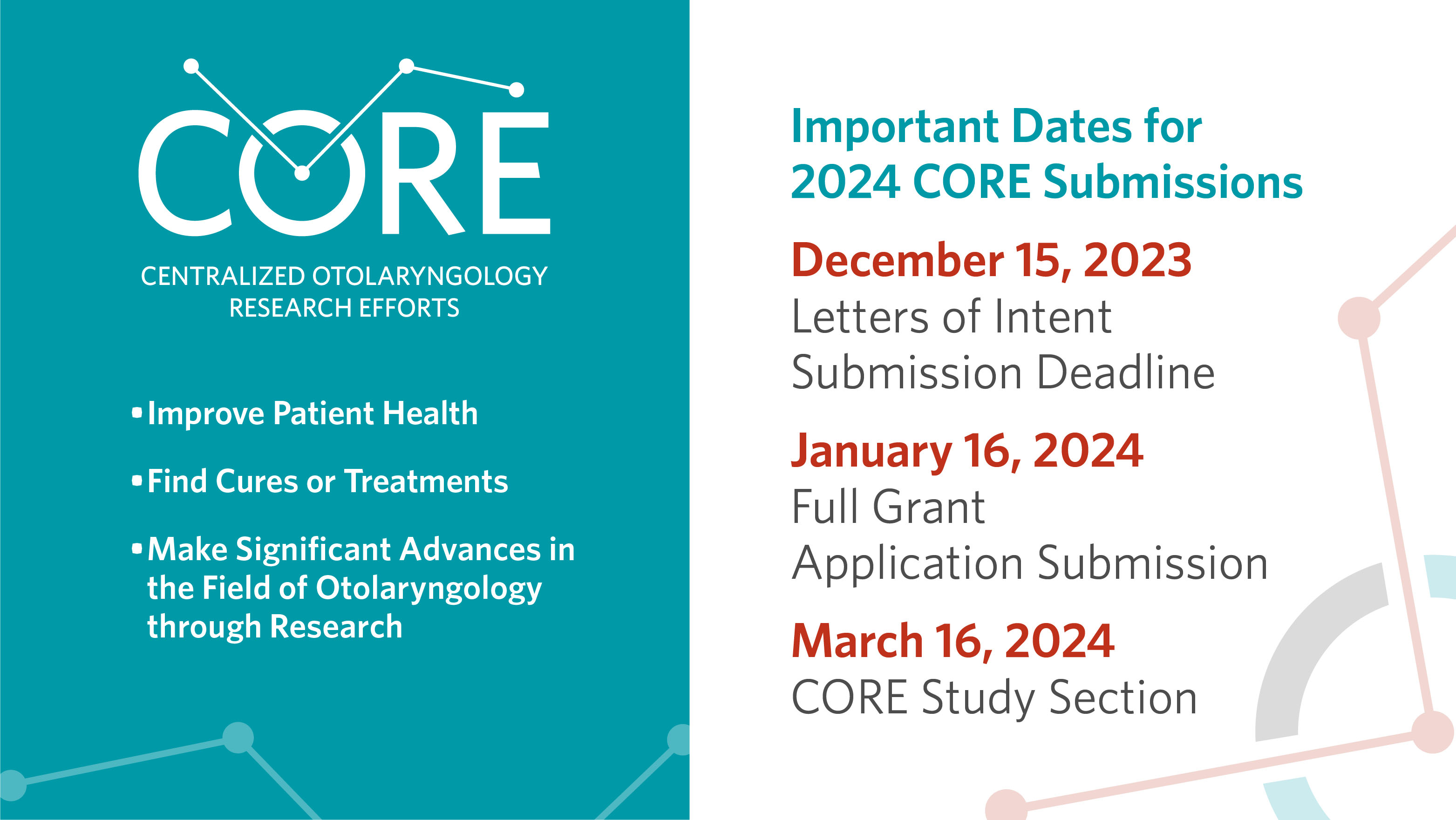2024 CORE Grant Cycle is Now Open for LOI Submissions | AAO-HNS Bulletin