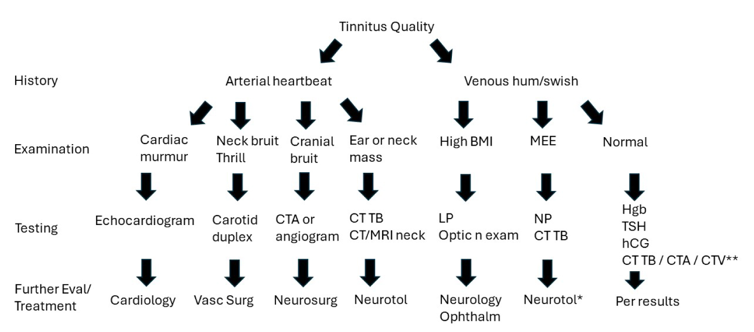 Evaluation and Management of Pulsatile Tinnitus | AAO-HNS Bulletin