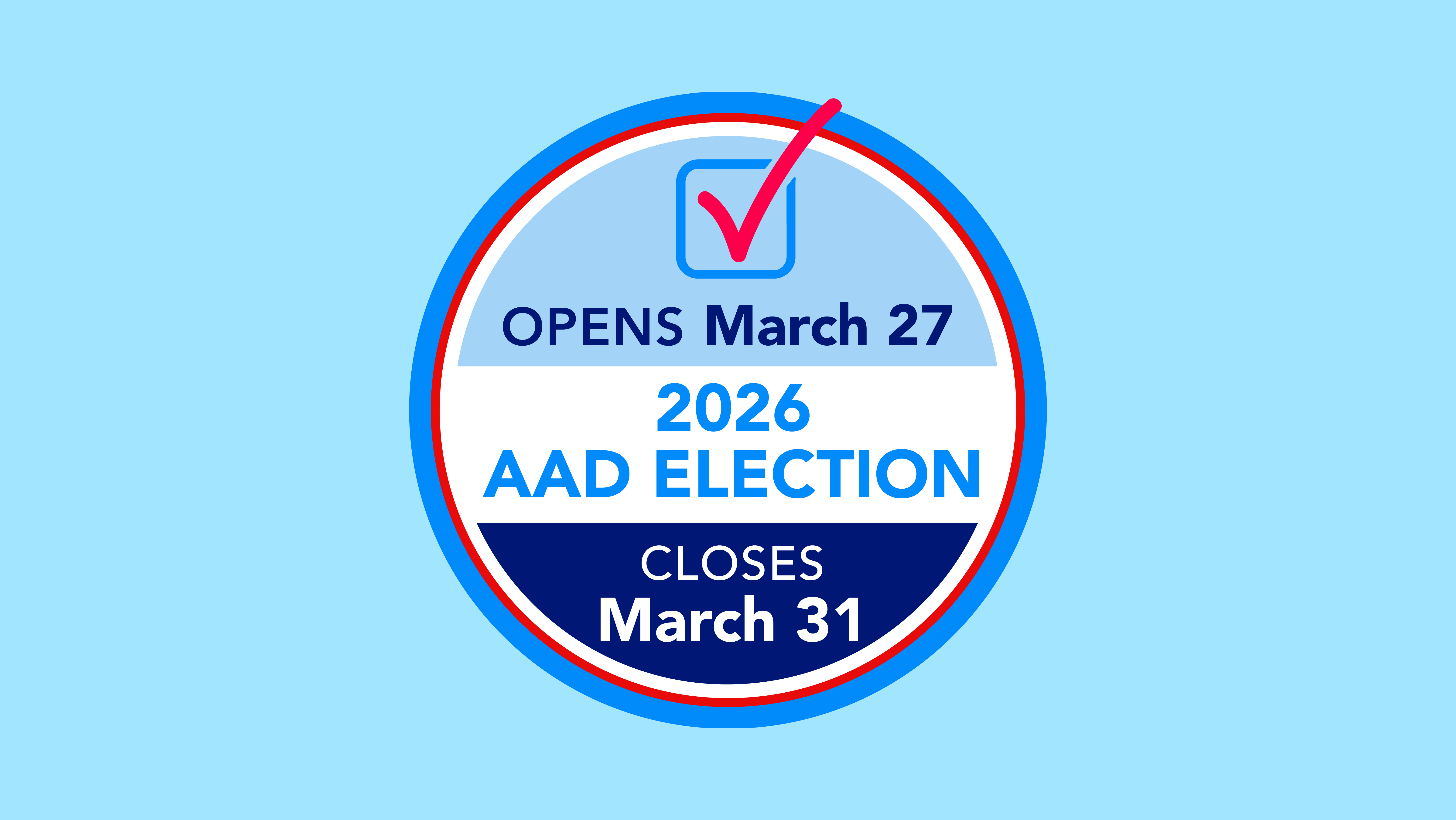 AAD election timeline | AAD